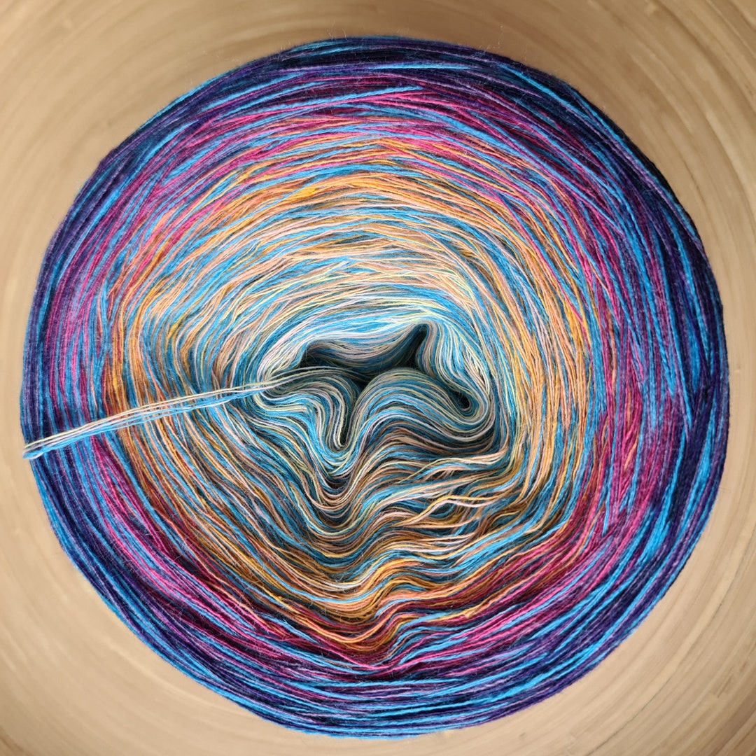 Melange Ombre Gradient Yarn Cake, Cotton, Acrylic, Yarn, Flowers ...