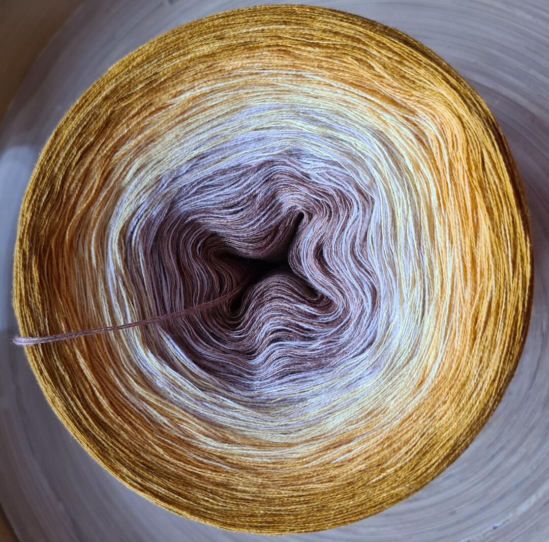 Ombre Yarn Cake: 50 Cotton/50 Acrylic, 3ply/4ply Gradient Yarn - Etsy