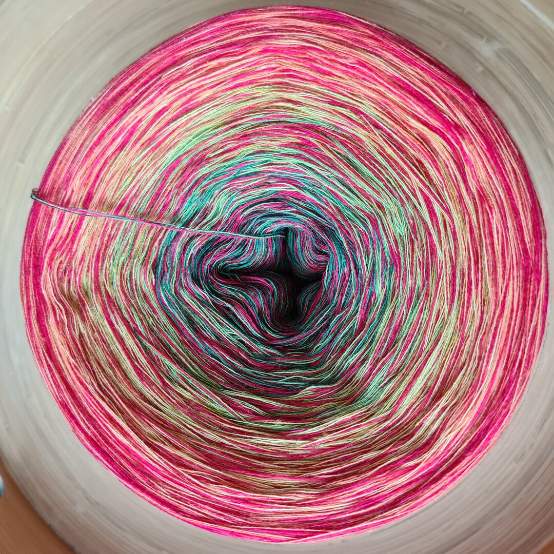 Melange Ombre Gradient Yarn Cake, Cotton, Acrylic, Yarn, Flowers ...
