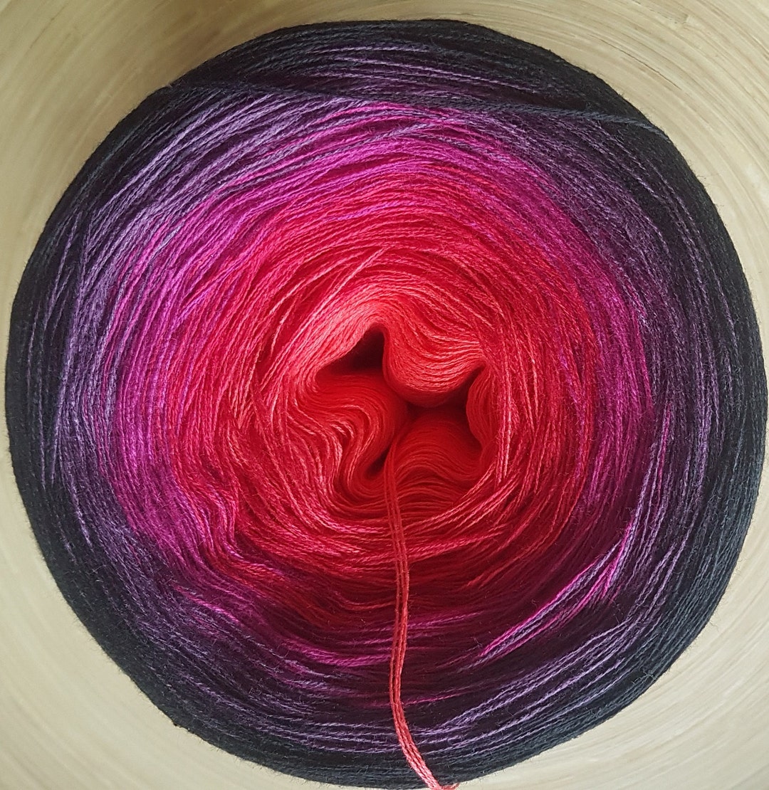 Gradient Cake Yarn, Ombre Yarn Cake, Color Change Yarn, 3 Ply, Ombre ...