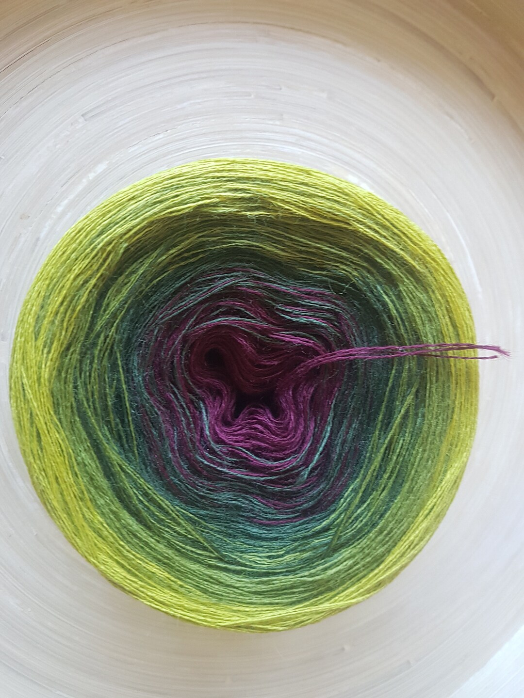 Gradient Cake Yarn, Ombre Yarn Cake, Color Change Yarn, 3 Ply, Ombre ...