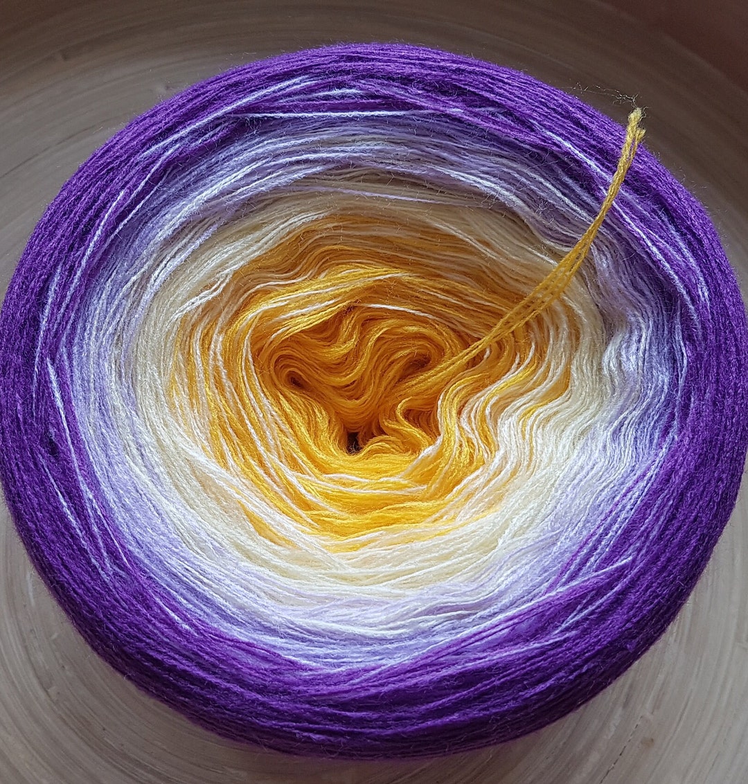 Gradient Cake Yarn, Ombre Yarn Cake, Color Change Yarn, 3 Ply, Ombre ...