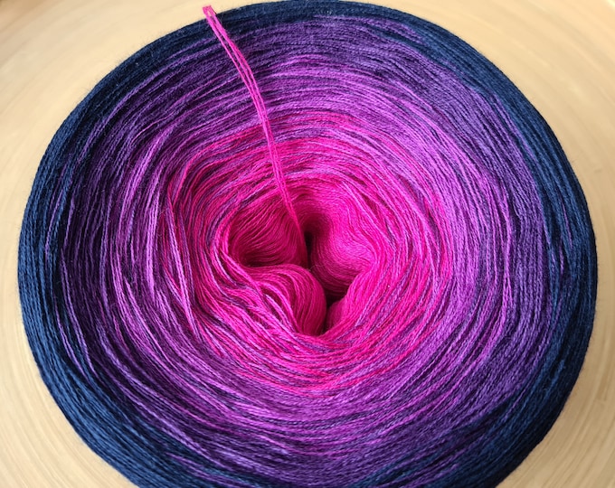 Gradient Cake Yarn, Ombre Yarn Cake, Color Change Yarn, 3 Ply, Ombre ...