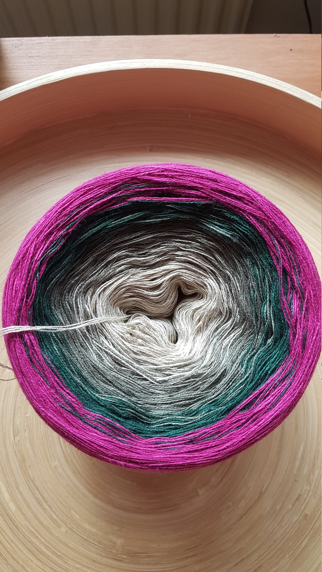 Gradient Cake Yarn, Ombre Yarn Cake, Color Change Yarn, 3 Ply, Ombre ...