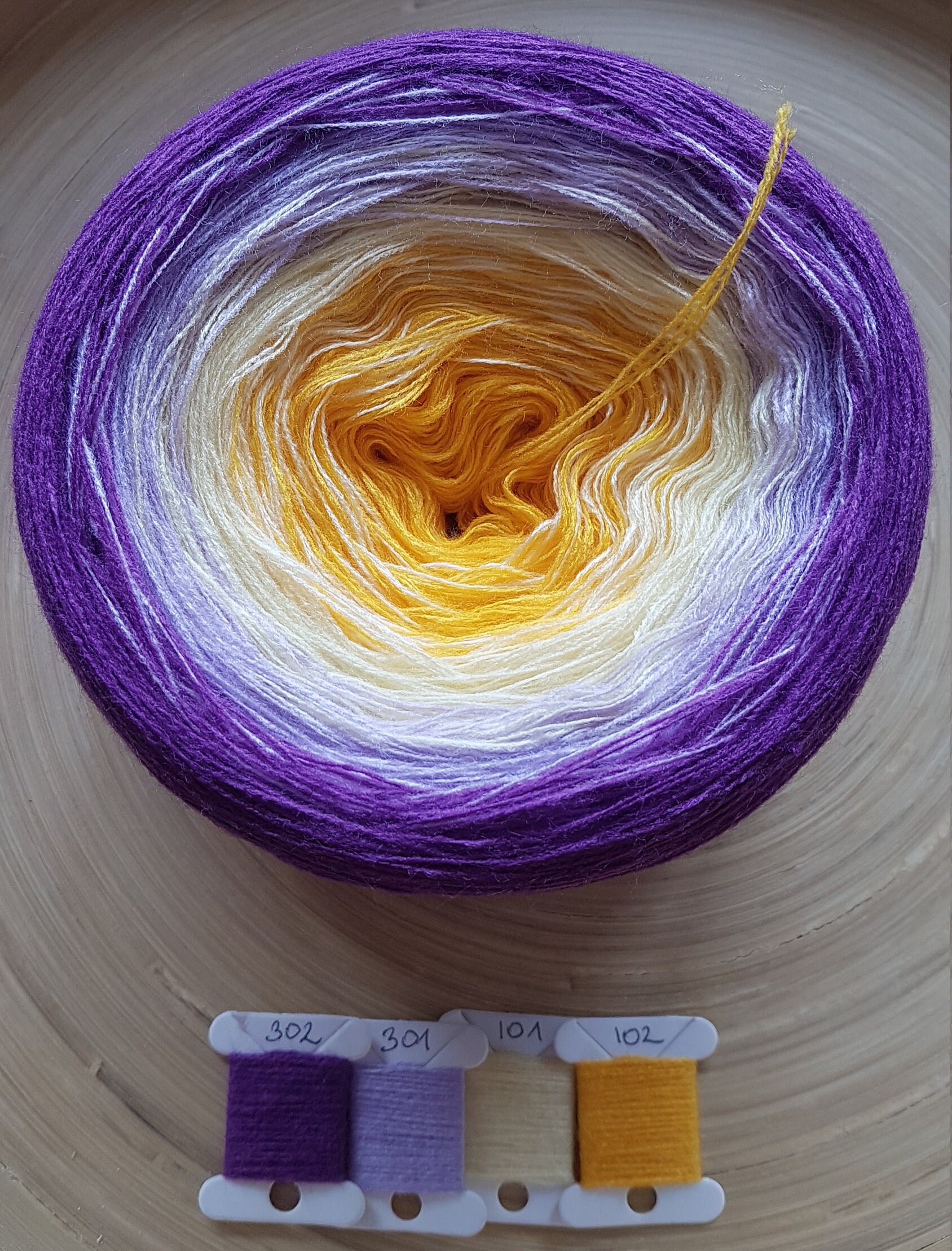 Gradient Cake Yarn Ombre Yarn Cake Color Change Yarn 3 Ply - Etsy