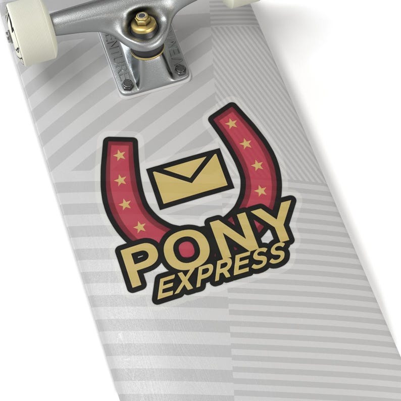 Mouth Washing Pony Express Logo Sticker - Etsy