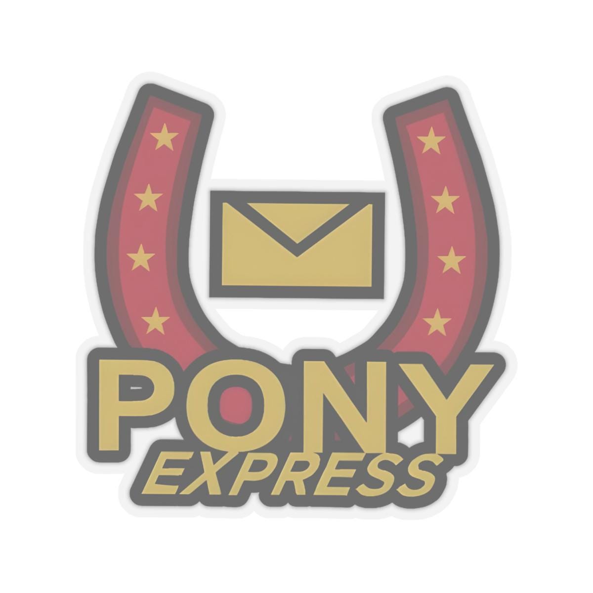 Mouth Washing Pony Express Logo Sticker - Etsy