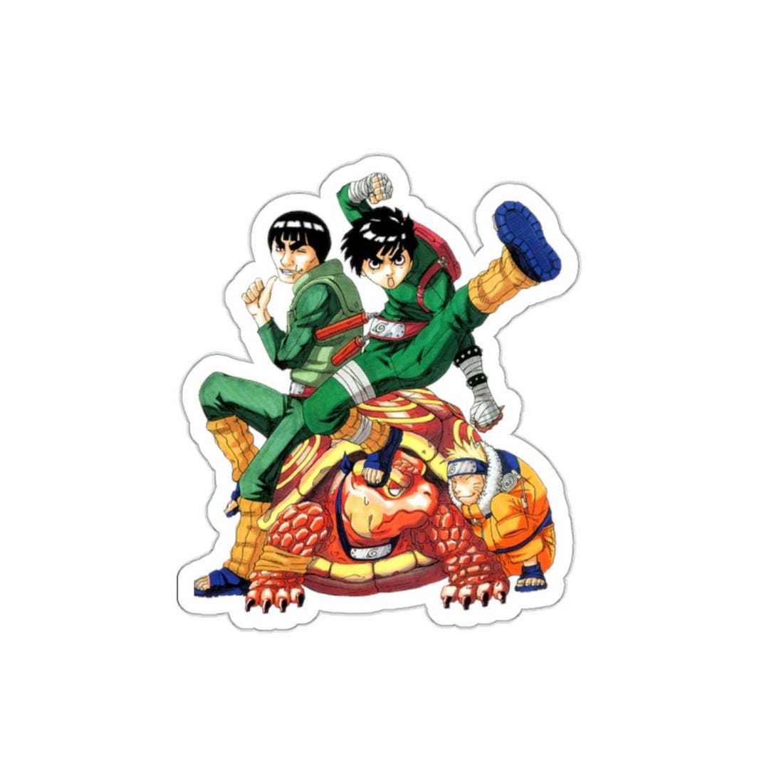 Rock Lee Might Guy Sticker Volume Cover Sticker, Naruto Manga Cover ...