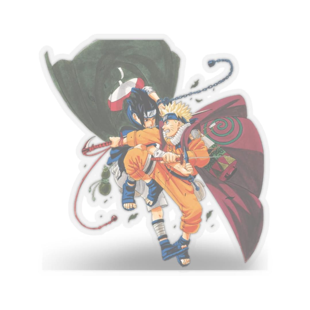 Naruto and Sasuke Sticker, Anime Sticker, Manga Sticker, Naruto Sticker ...