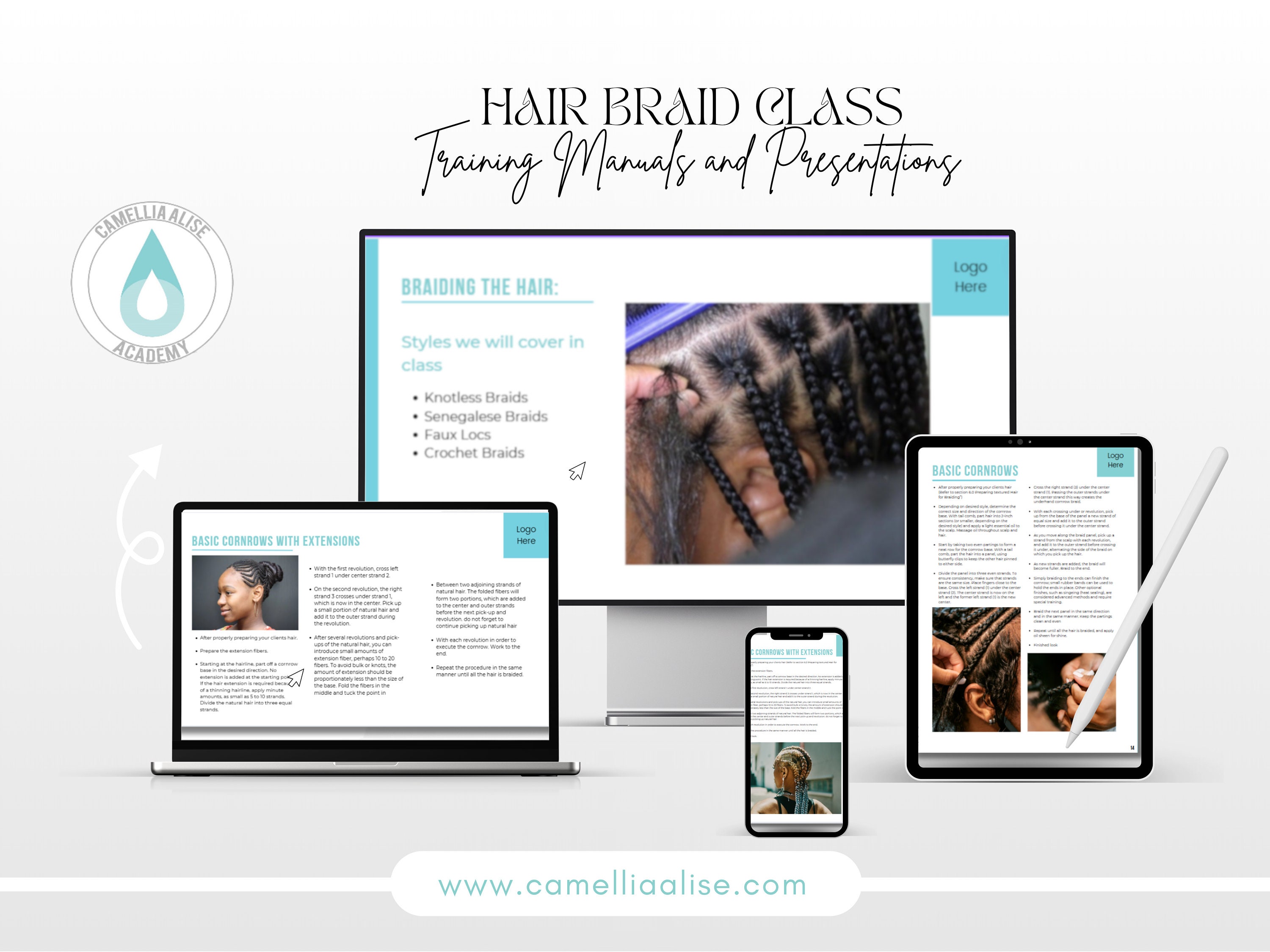 Hair Braiding Training Manual: Cosmetology Course Ebook (canva) - Etsy