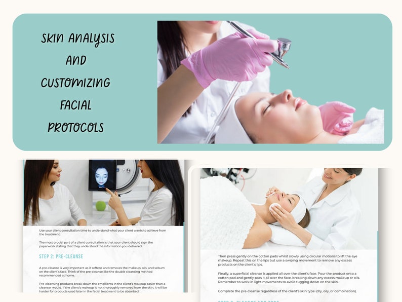 Skin Analysis and Customizing Facial Protocol Manual Guide | Instant ...