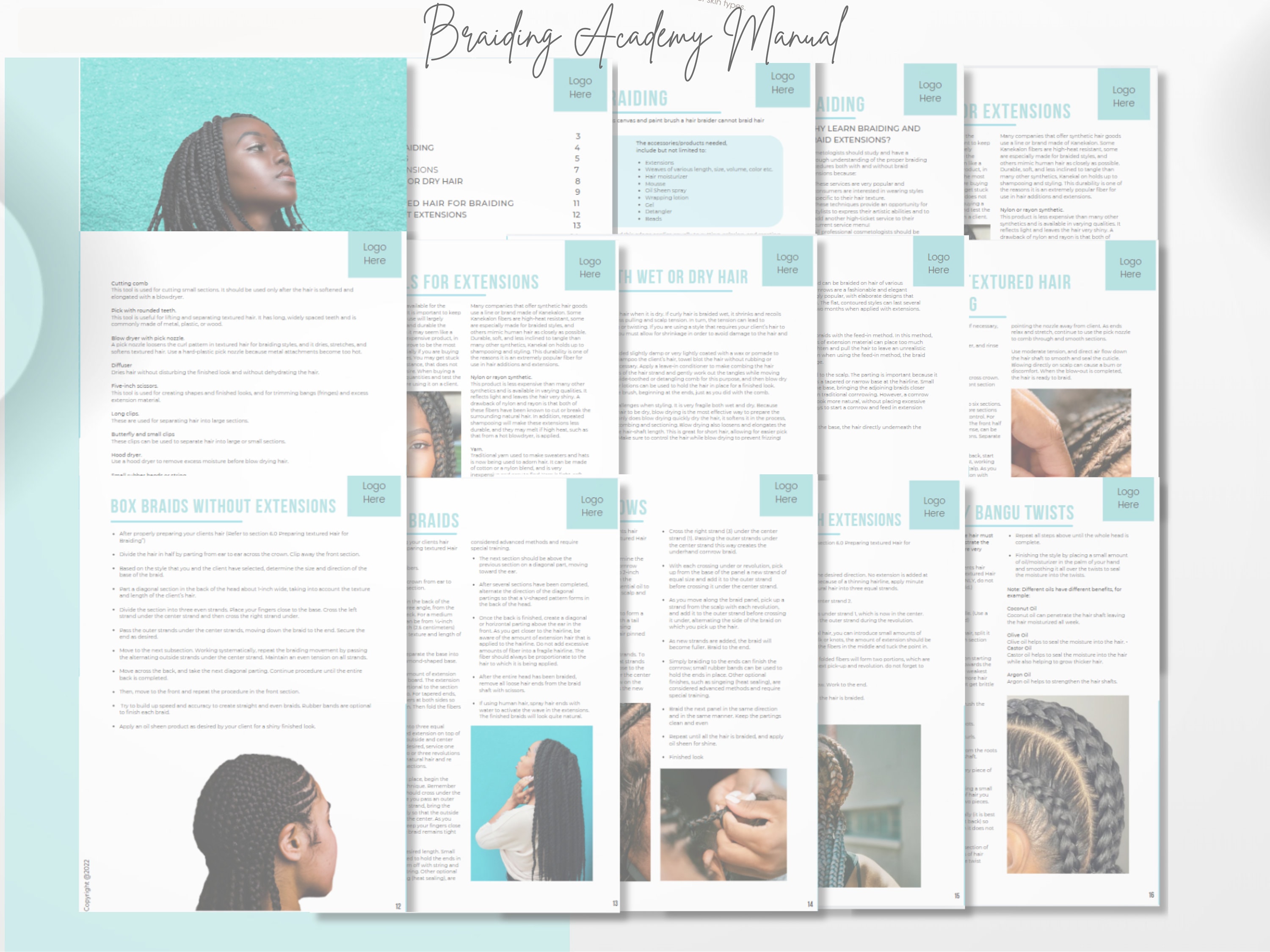Hair Braiding Training Manual: Cosmetology Course Ebook (canva) - Etsy