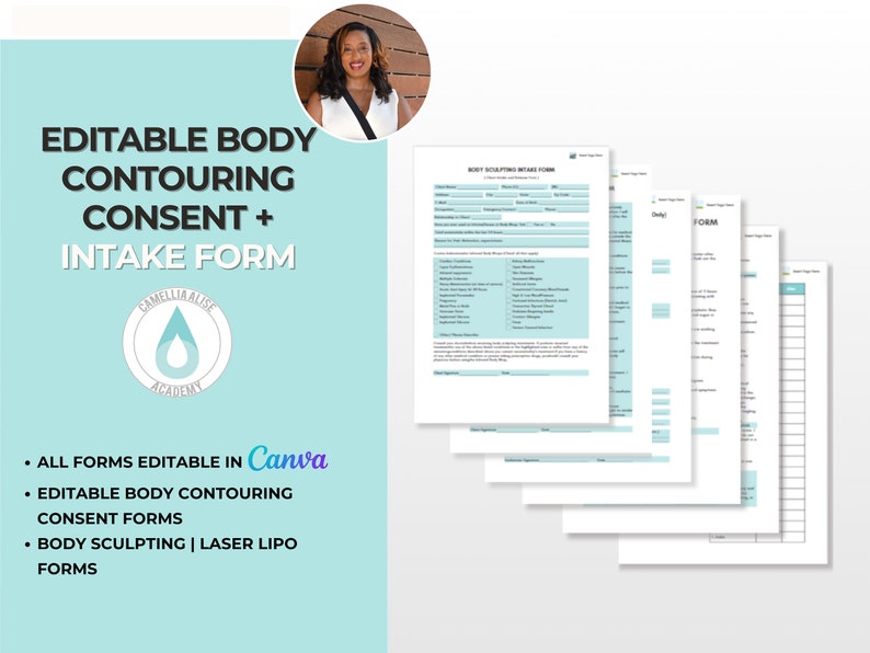 Body Contouring Consent Forms Bundle: Editable Templates (canva) - Etsy