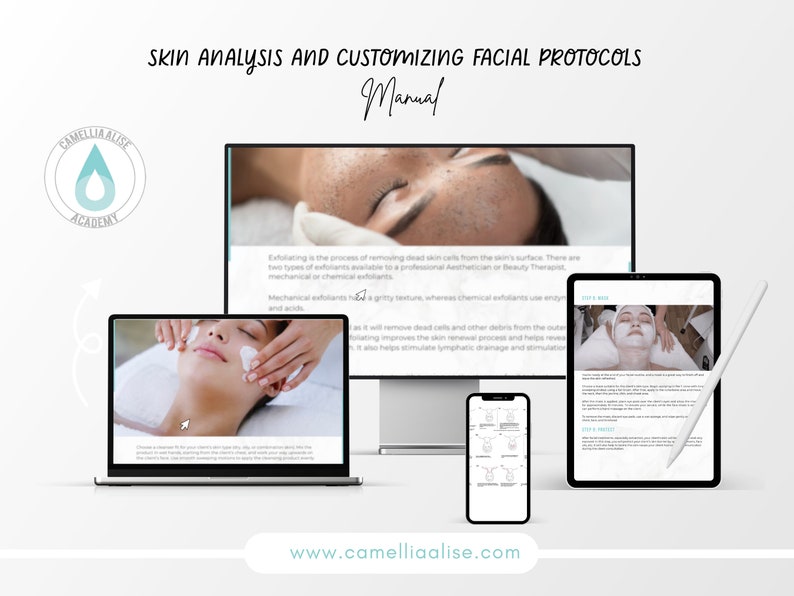 Skin Analysis and Customizing Facial Protocol Manual Guide | Instant ...