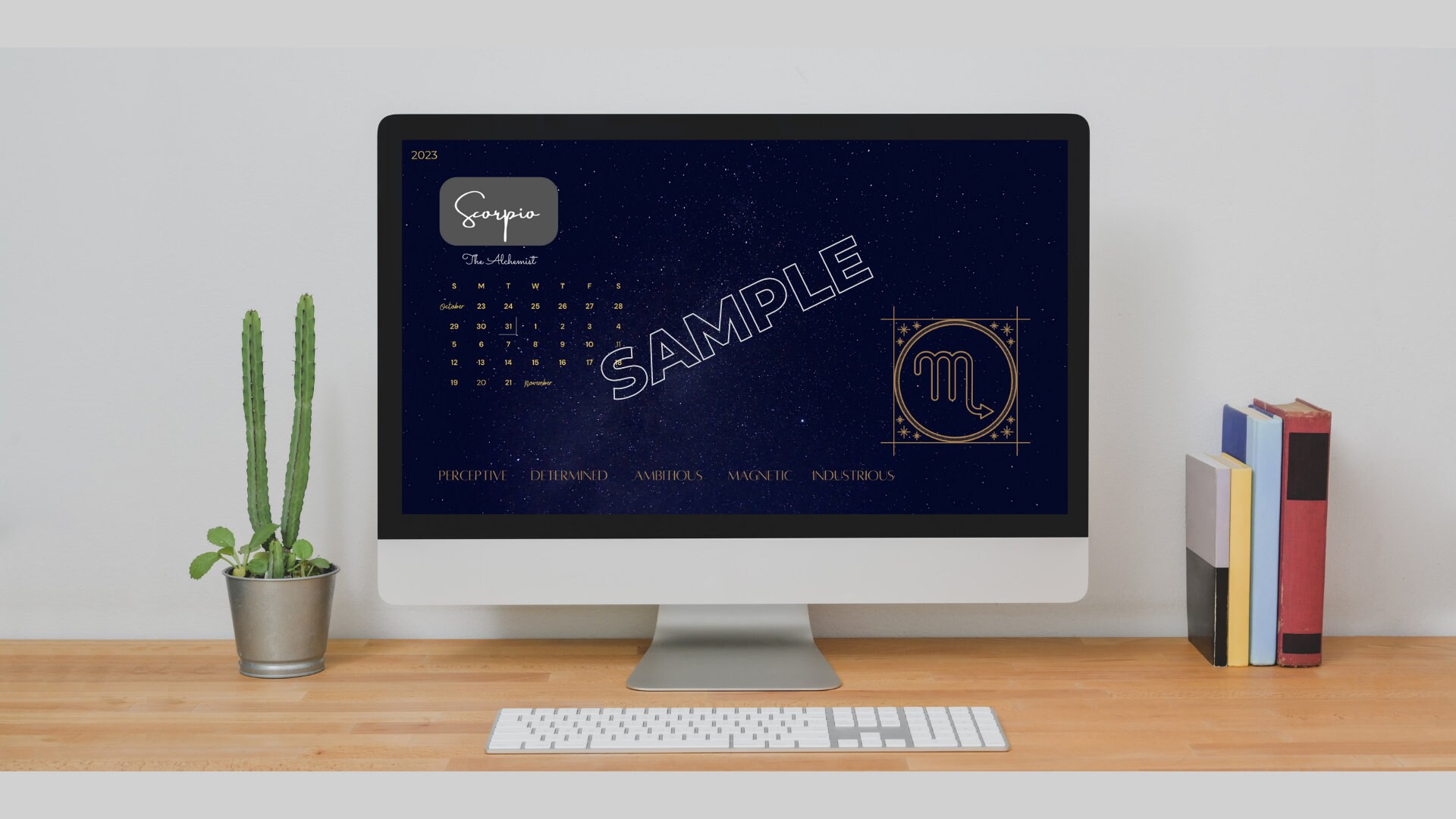 2022/2023 Desktop Wallpaper W Calendar, Computer Background, Digital ...