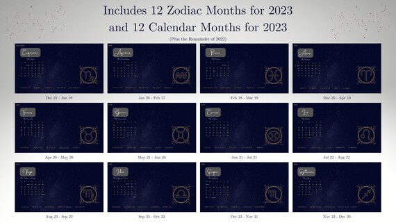 2022/2023 Desktop Wallpaper W Calendar Computer Background - Etsy