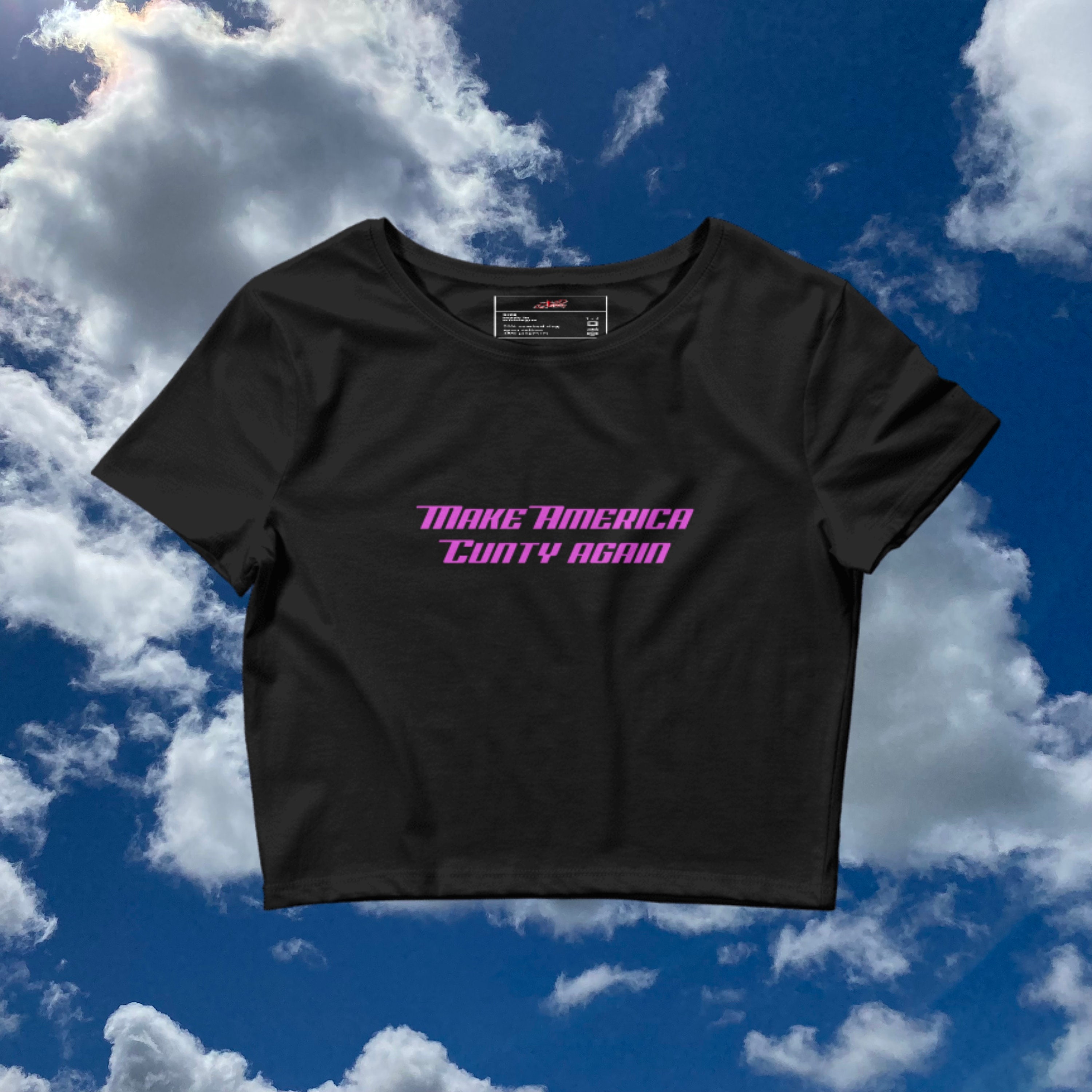 MAKE AMERICA CUNTY Y2K Bimbo Baby Tee - Etsy