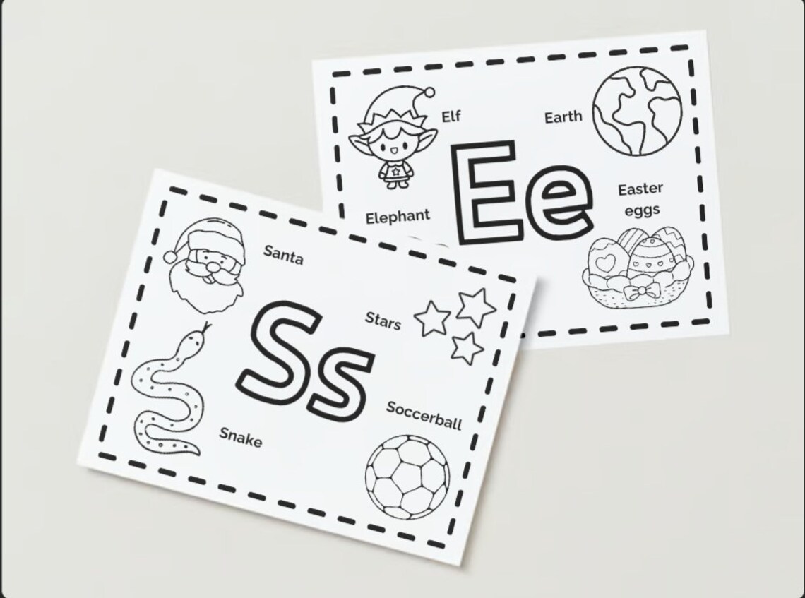 Alphabet Coloring Printable Pages, ABC Coloring Sheets, Preschool ...