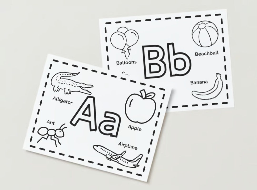 Alphabet Coloring Printable Pages, ABC Coloring Sheets, Preschool ...
