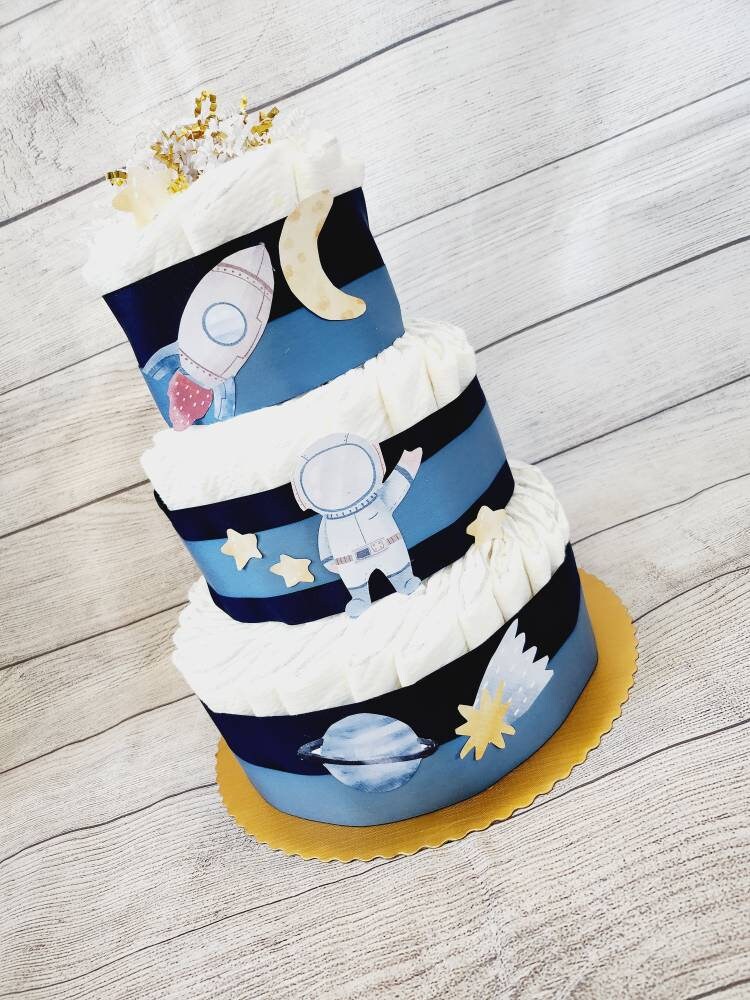 Astronaut Diaper Baby Cakes