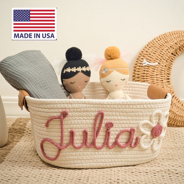 Baby Girl Storage Basket - Etsy