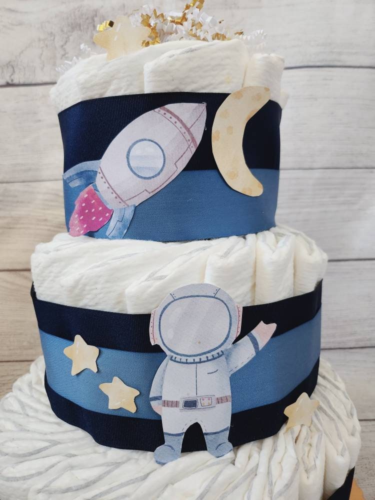 Astronaut Diaper Baby Cakes