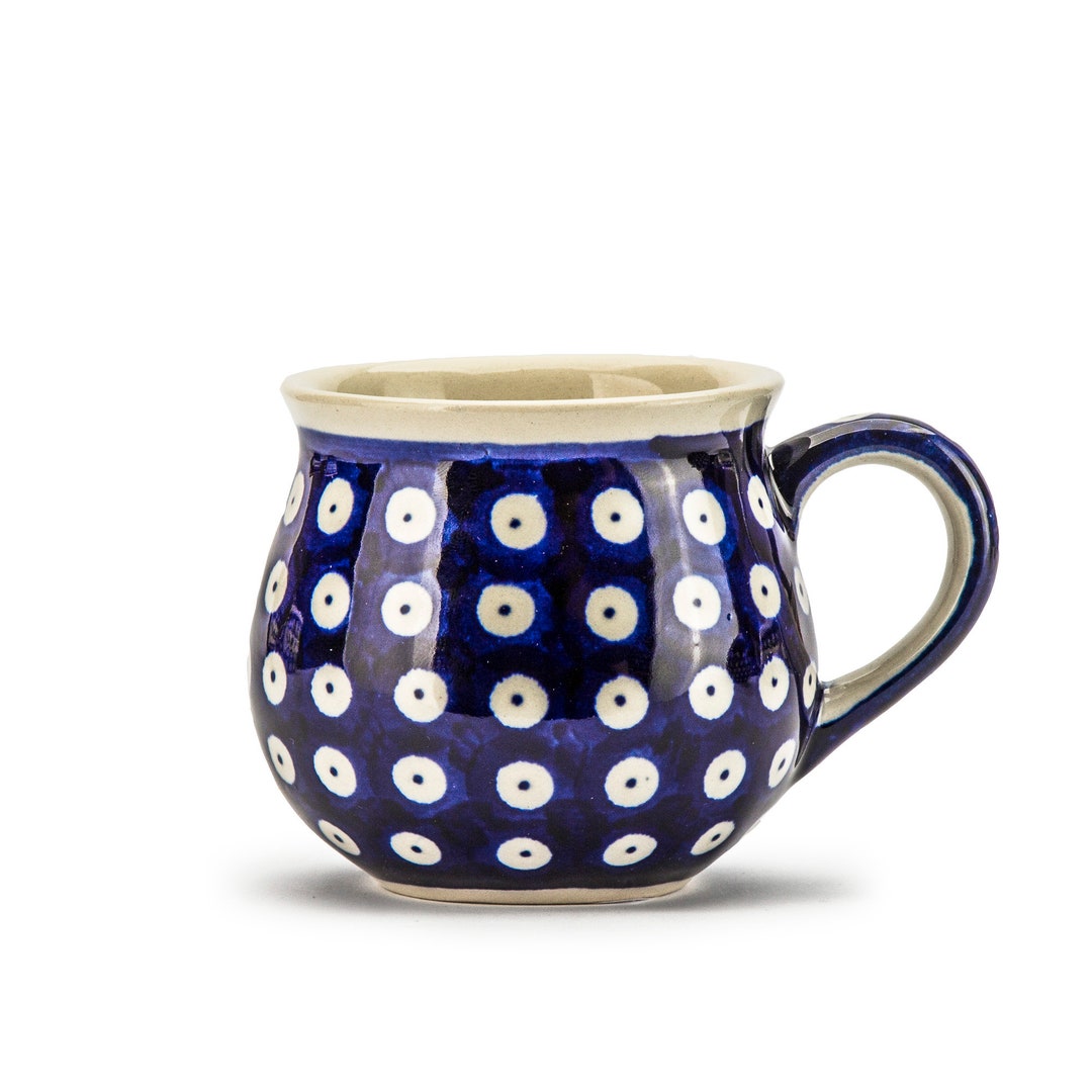 Boleslawiec Mug 250ml/8,5 Fl Oz, Hand Painted Ceramic Polish Stoneware ...