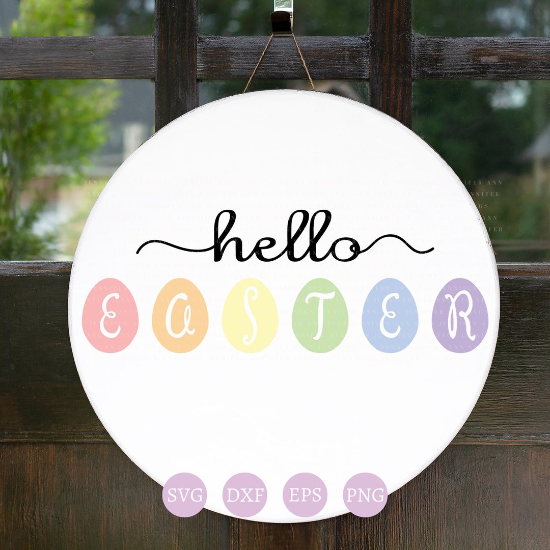 Hello Easter Digital Design-easter Svg-cut Files-png - Etsy