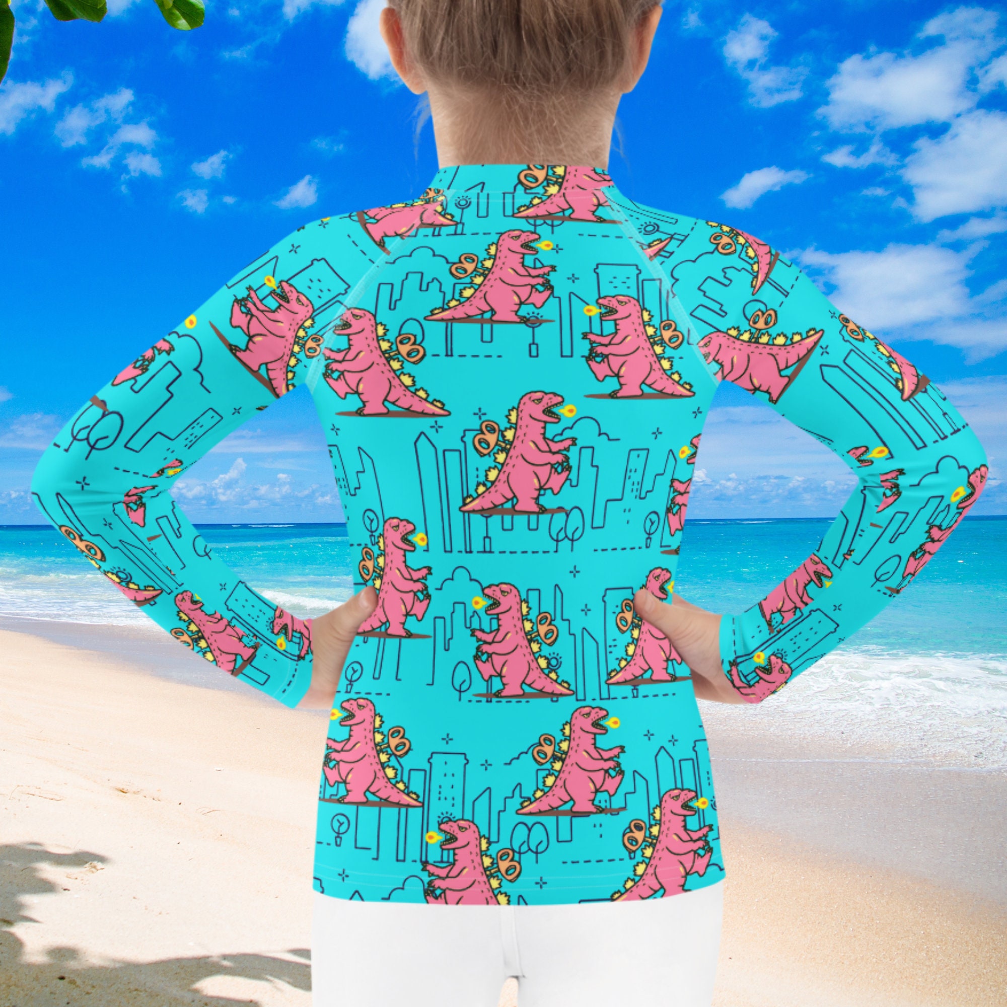 Kids Rash Guard Godzilla - Etsy