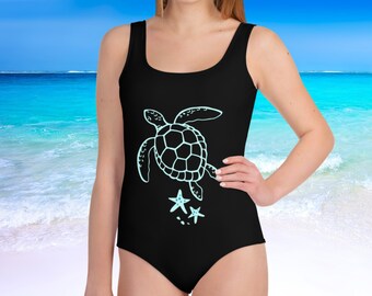 Turtle Swimsuit - Etsy
