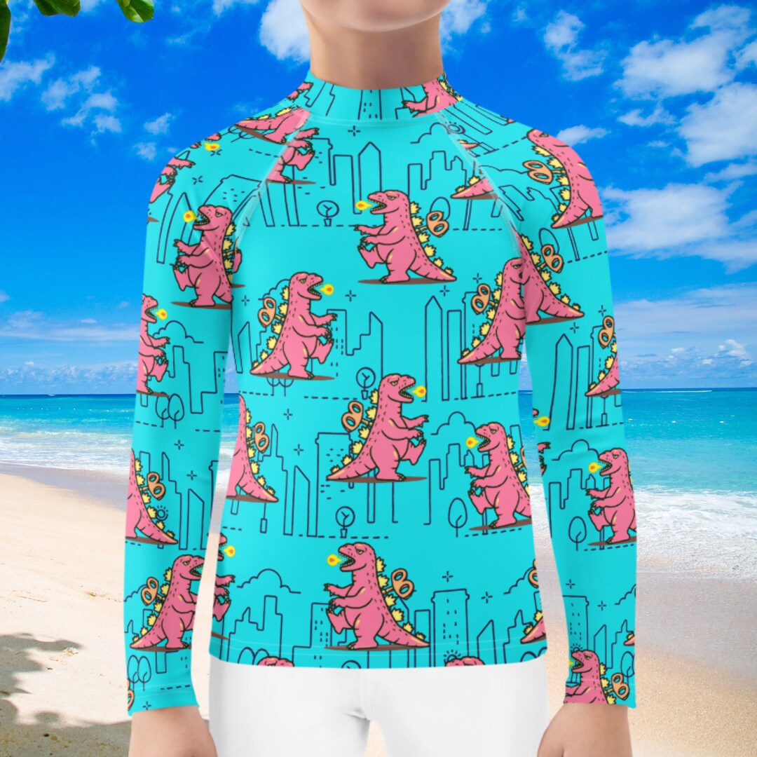 Kids Rash Guard Godzilla - Etsy