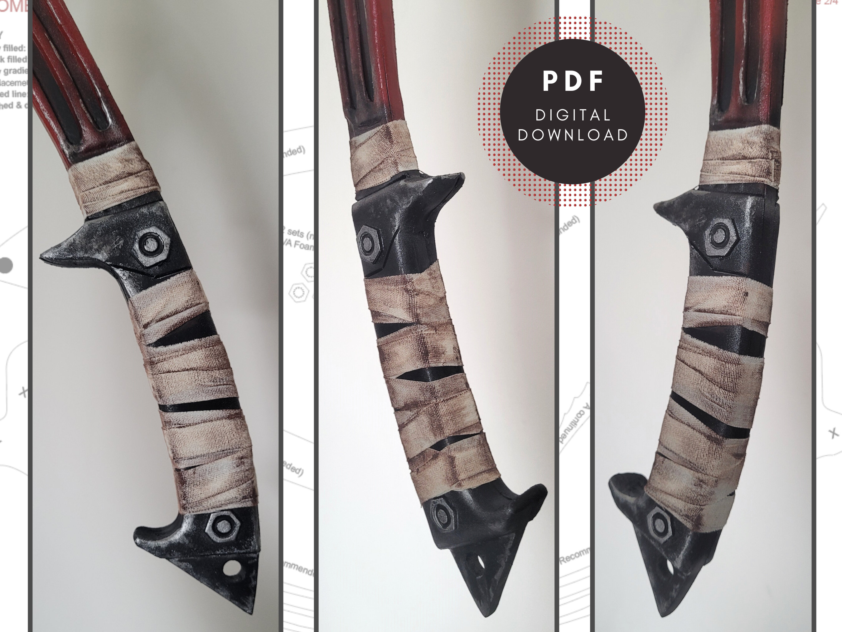 Tomb Raider Pickaxe Pattern & Tutorial for Lara Croft Cosplay DIY ...