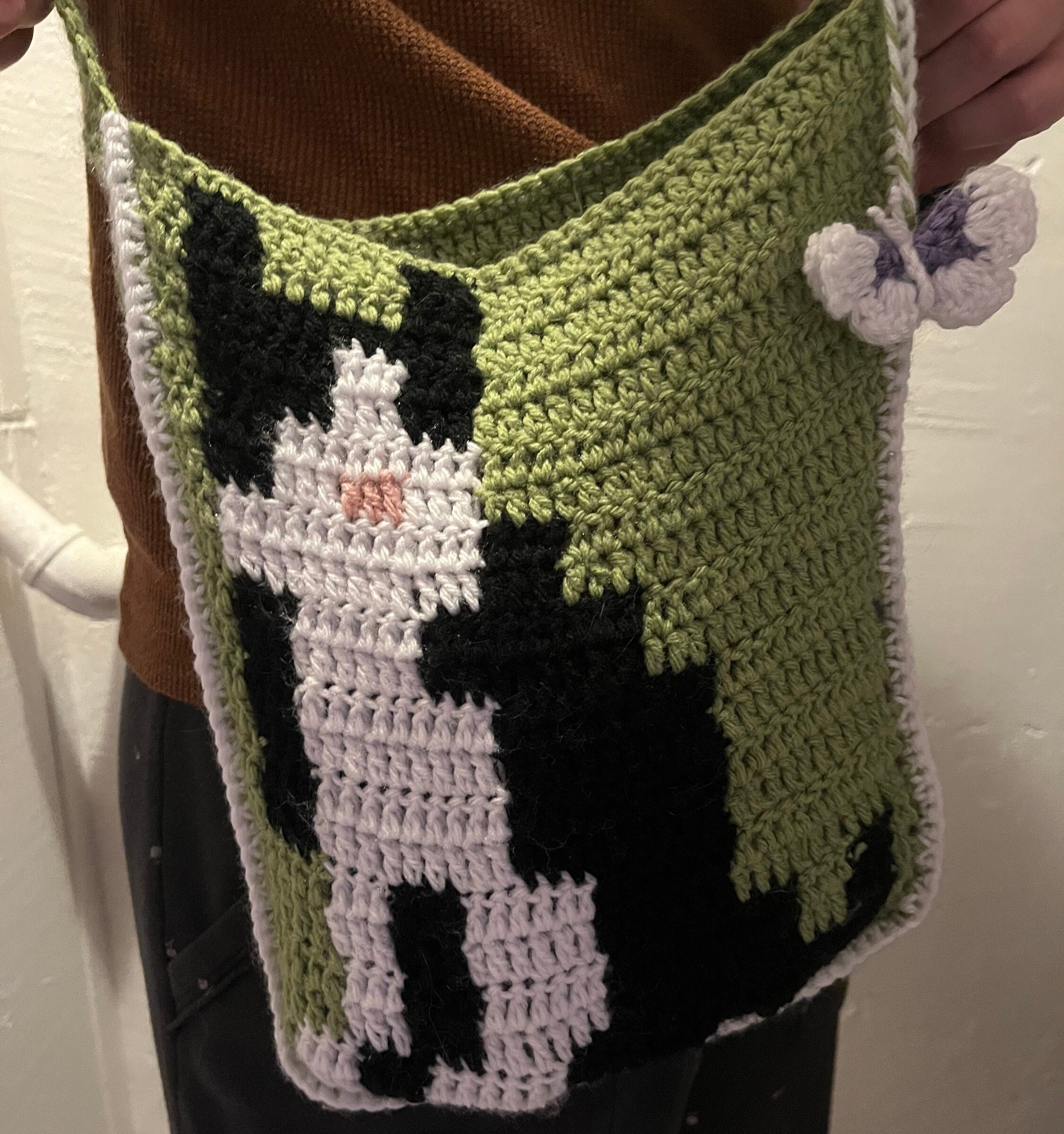 Cute and Simple Cat Pixel Crochet Book Bag Pdf Pattern - Etsy