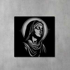 Virgin Mary Wall Art Dxf, Svg, Eps, Ai and PDF Files for Laser Cutting ...