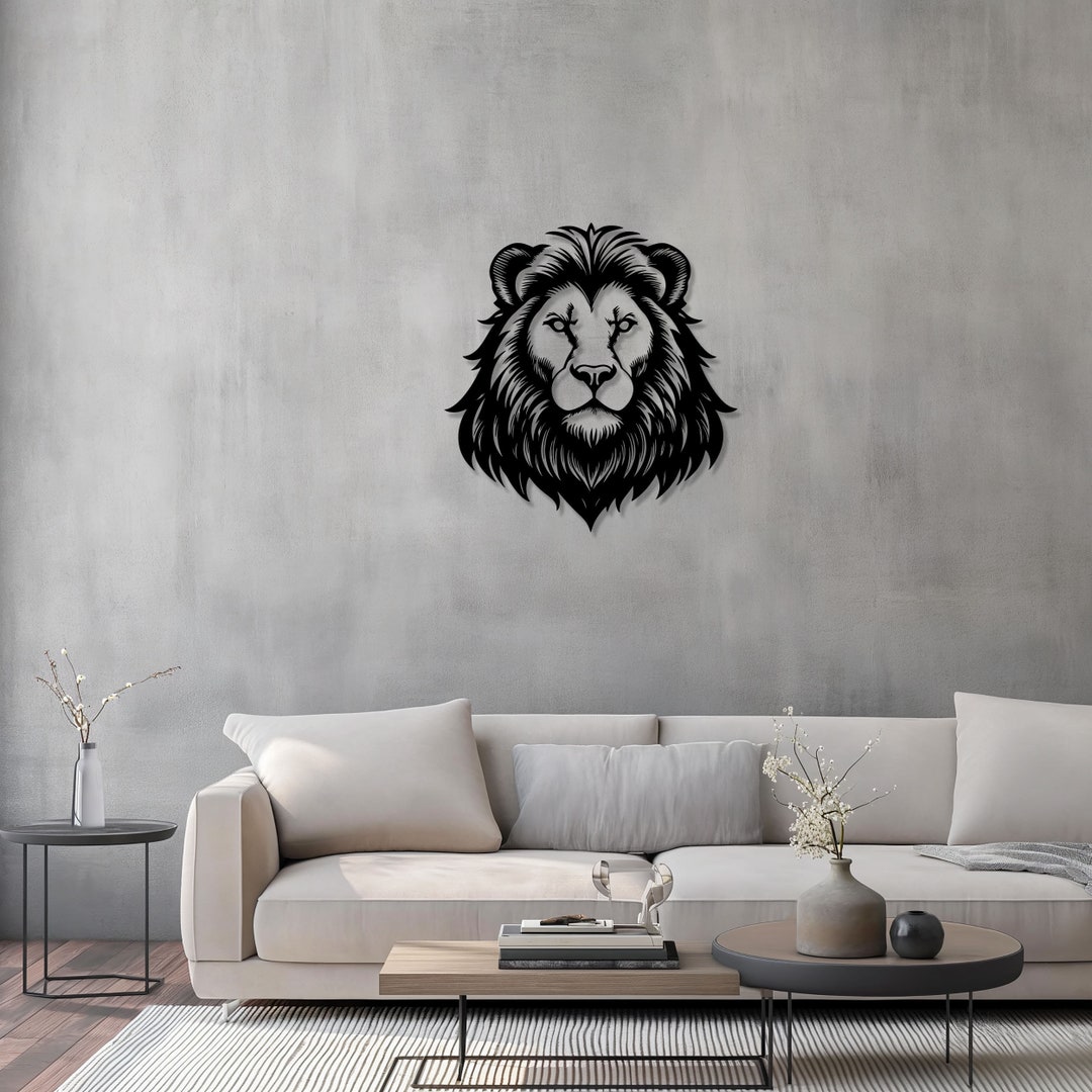 Leon Wall Art Svg,dxf, Eps, Animals Cut File for Laser, Plasma Cnc ...