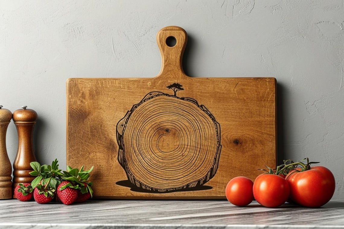 Rustic Wood Slab Tree Slice Timber Log Salvaged Board Lumber Stump Svg ...