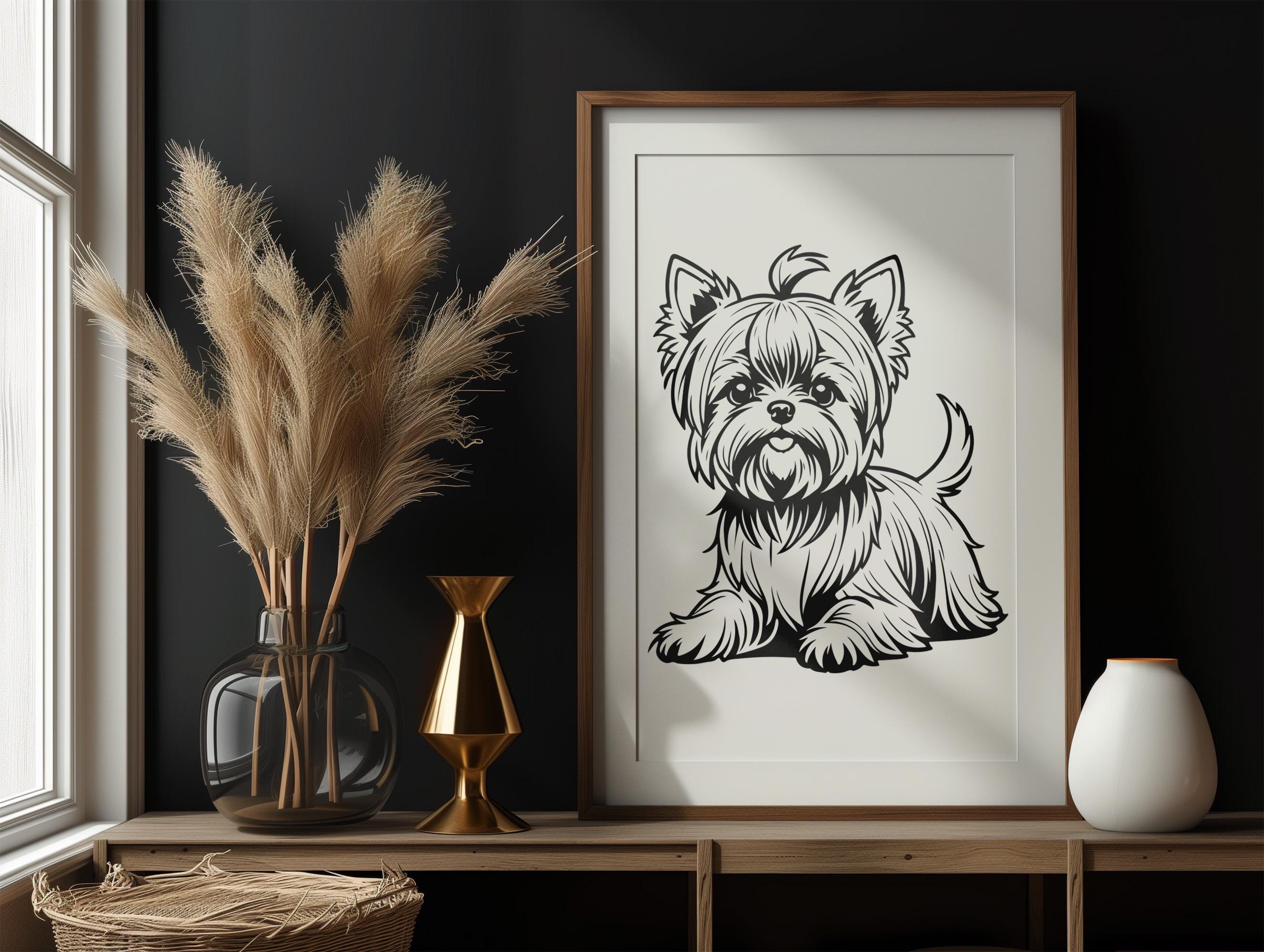 Yorkie Svg Bundle, Peeking Yorkie Svg, Floral Yorkie Svg, Gentleman ...