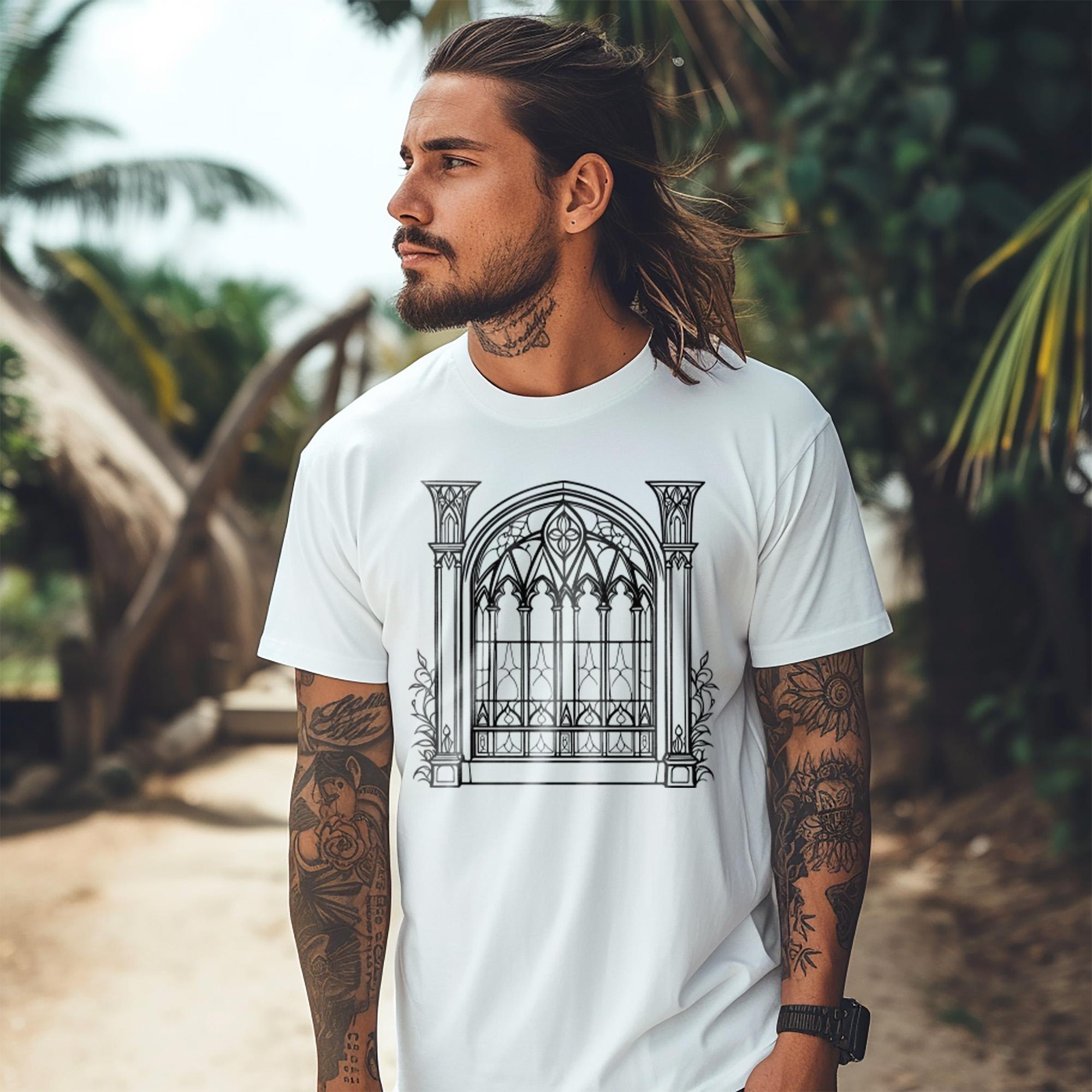 Gothic Victorian Window Svg Bundle, Haunted Eerie Medieval Glass ...