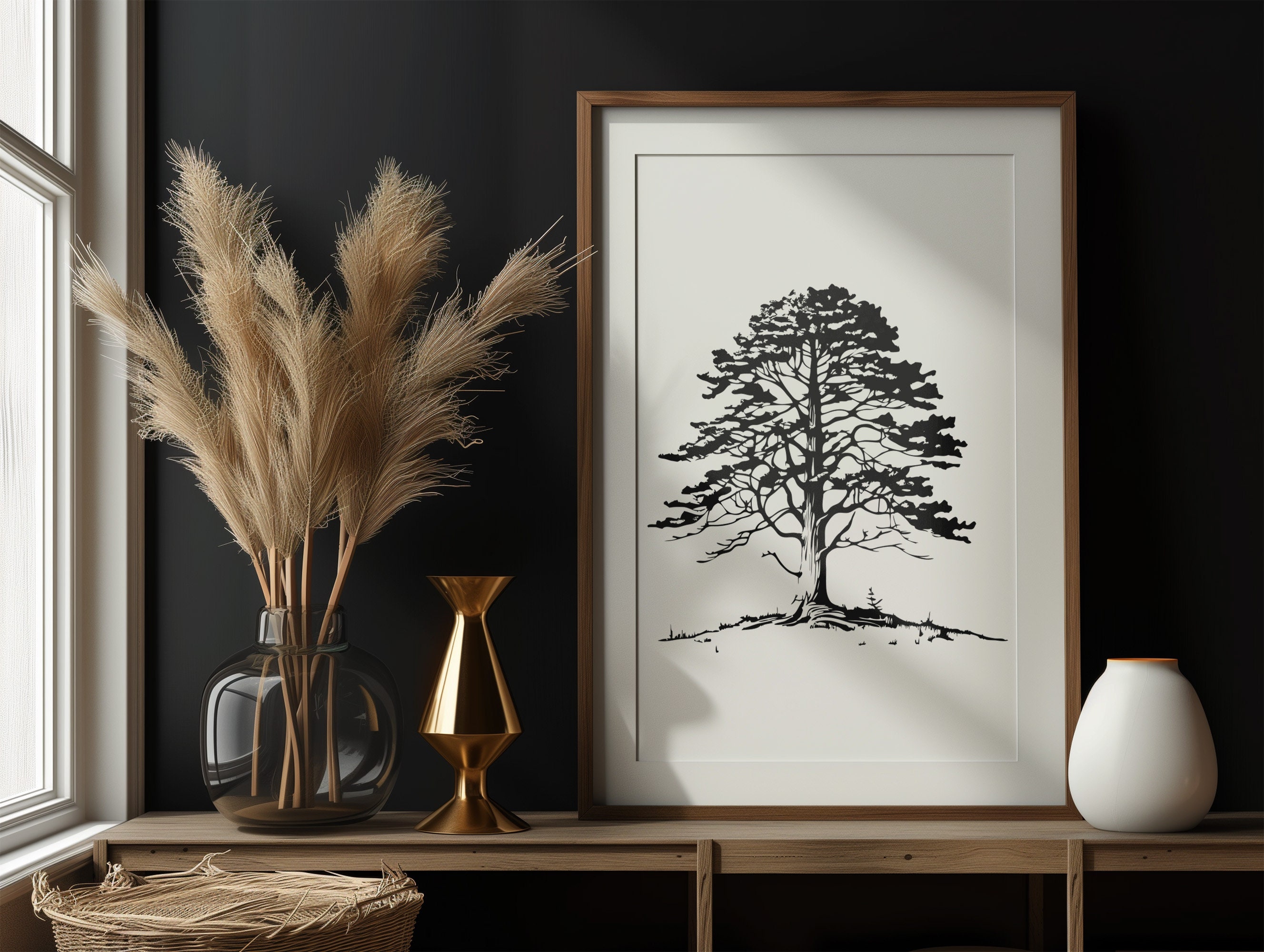 Redwood SVG Bundle, PNG, Trees Clipart, Hand Drawn Redwood Tree Vector ...