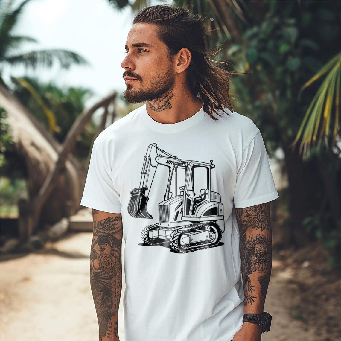 Backhoe SVG, Bucket Loader Svg, Tractor Svg, Dirt Tractor Svg, Backhoe ...