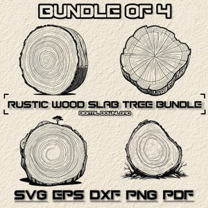 Rustic Wood Slab Tree Slice Timber Log Salvaged Board Lumber Stump Svg ...