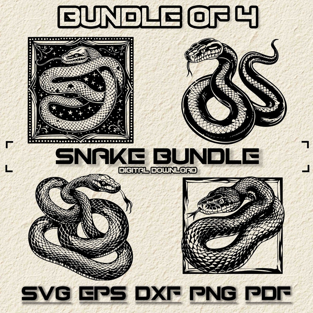 Snake Svg, Snake Png, Snake Svg Bundle, Snake Silhouette, Floral Snake ...