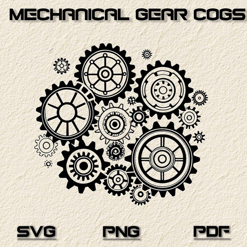 Laser Cut Vector Gears - Etsy