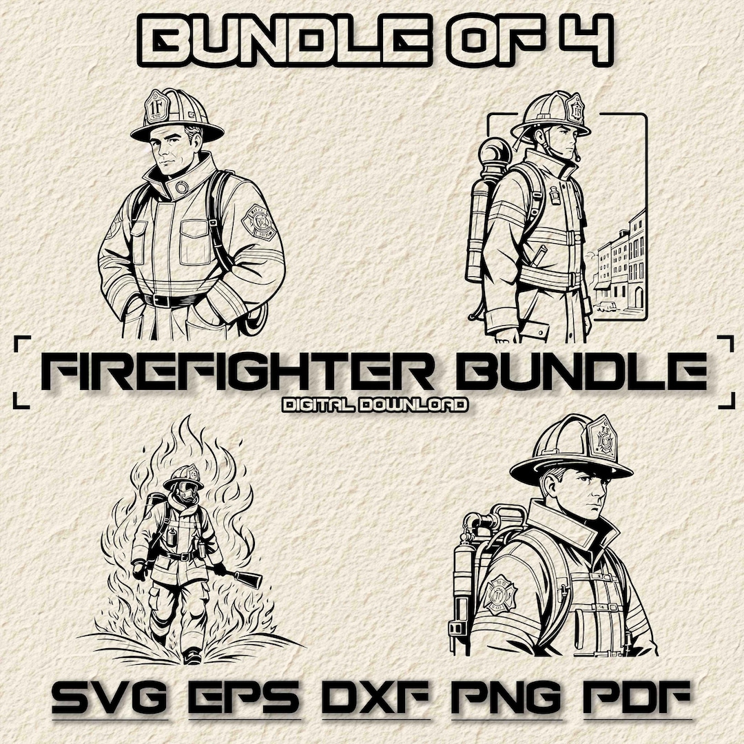 Firefighter Svg Bundle, Fireman Svg, First Responder Svg, 911 Svg ...