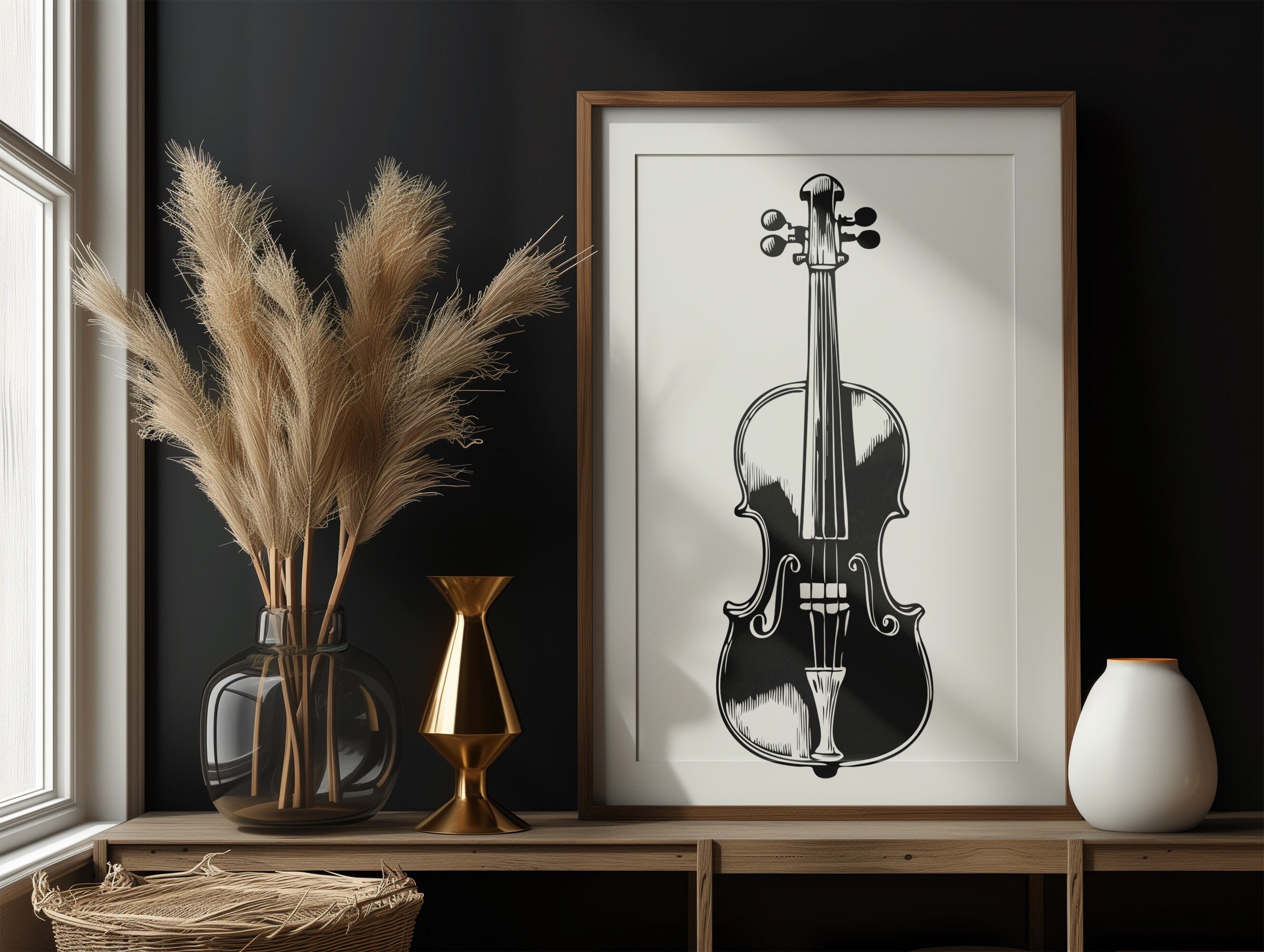Violin SVG Bundle, PNG, Violin Clipart, Hand Drawn Violin Vector ...