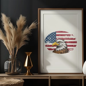 Eagle With American Flag Svg, Memorial Day Svg, Usa Eagle Flag Svg ...