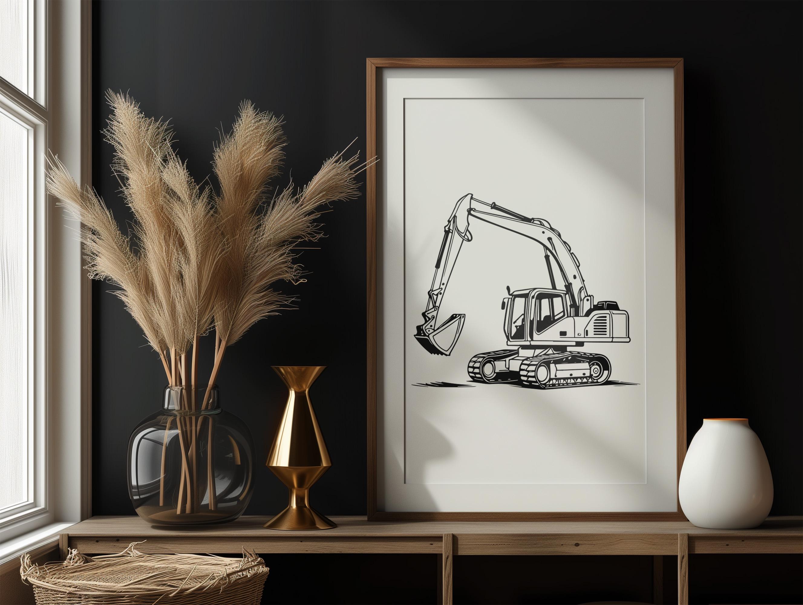 Backhoe SVG, Bucket Loader Svg, Tractor Svg, Dirt Tractor Svg, Backhoe ...