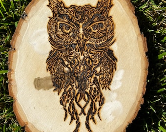 Owl Wood Burning - Etsy