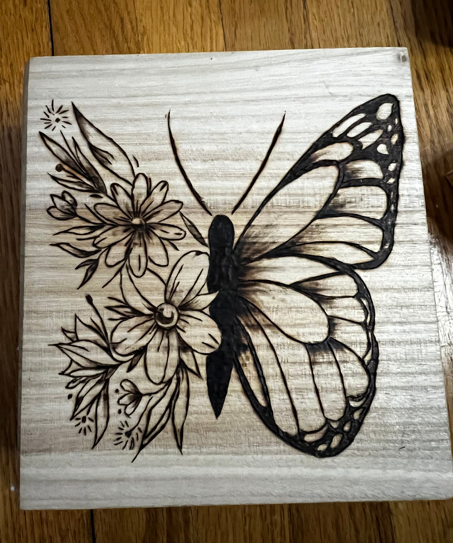 Butterfly Box Jewelry Gift Bday Birthday Handmade Pyrography - Etsy
