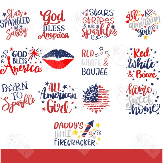 4th of July SVG Bundle July 4th SVG Fourth of July Svg - Etsy